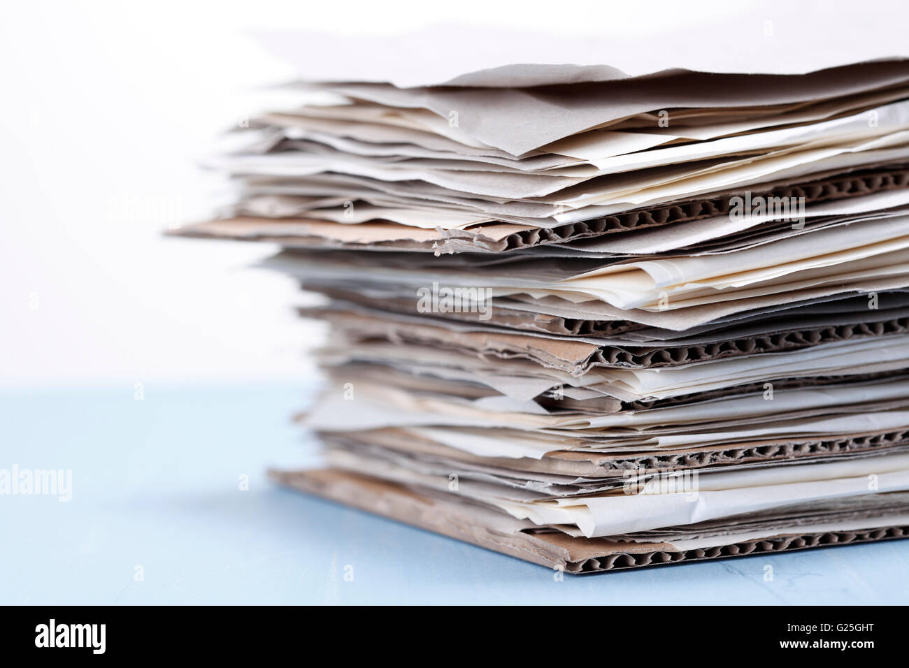 Paper stack for recycling Stock Photo - Alamy