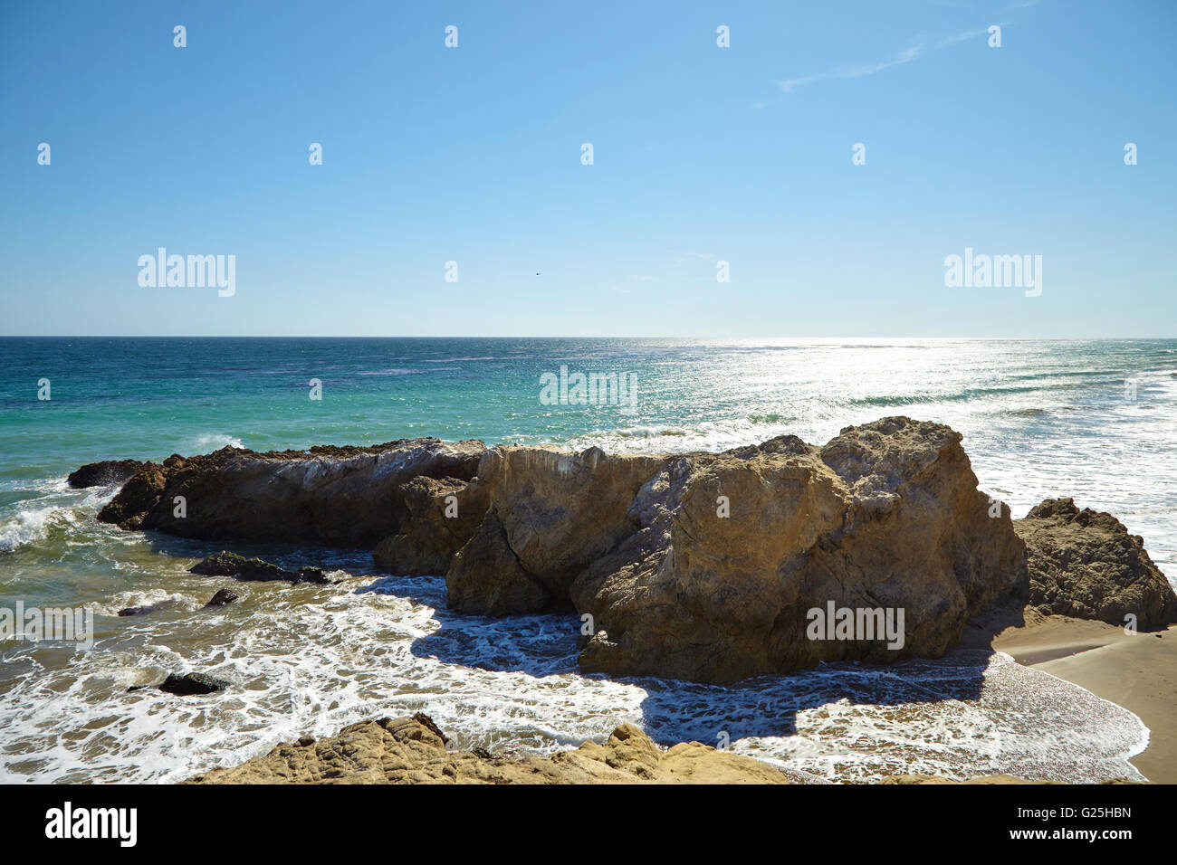 Waves beating against coastal rocks on the cliffs Stock Photo - Alamy