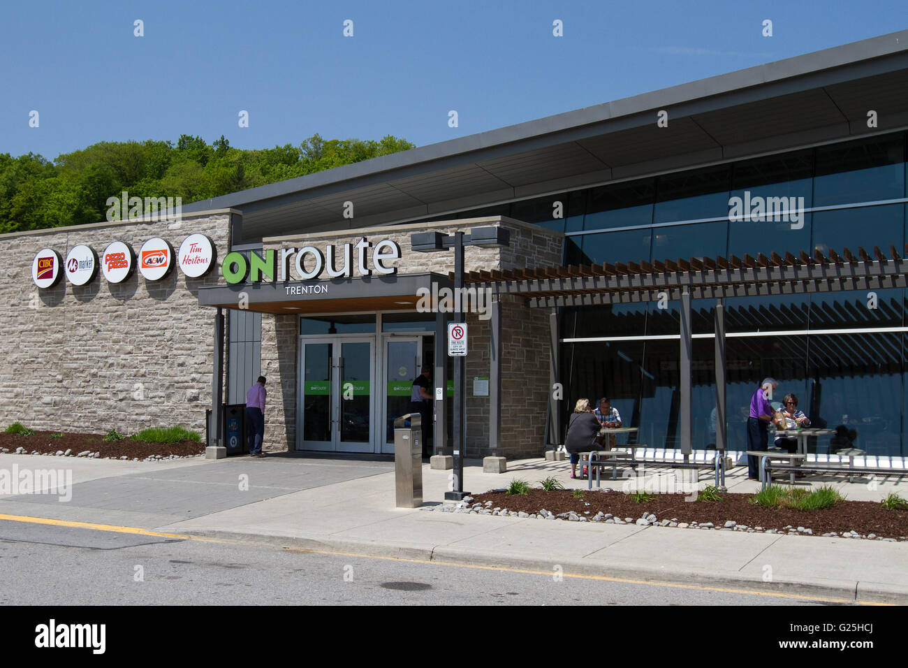 Onroute service centre in Trenton, Ont., on May 24, 2016 Stock Photo ...