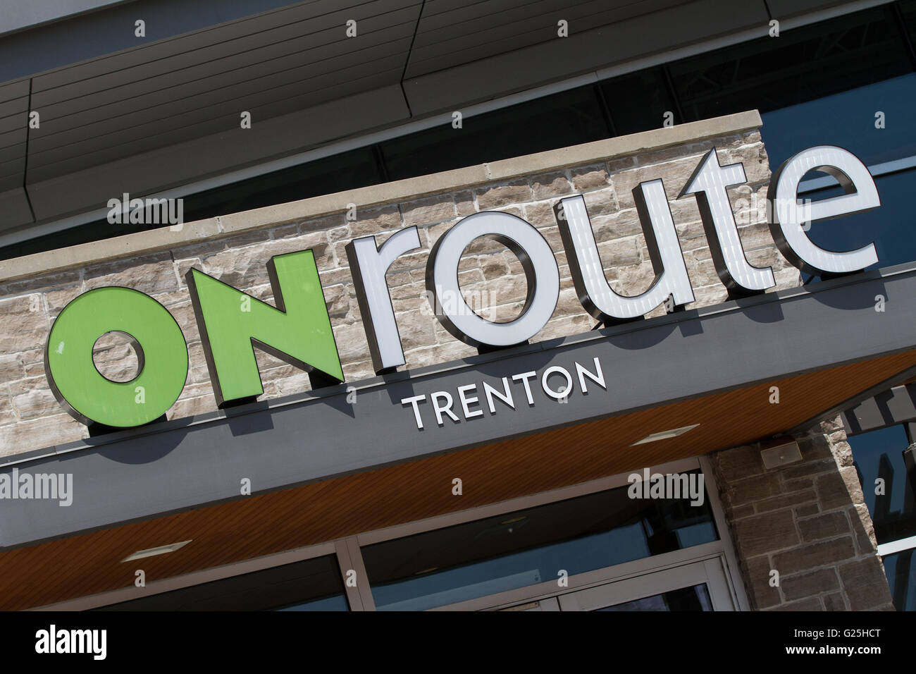 Onroute service centre in Trenton, Ont., on May 24, 2016 Stock Photo ...