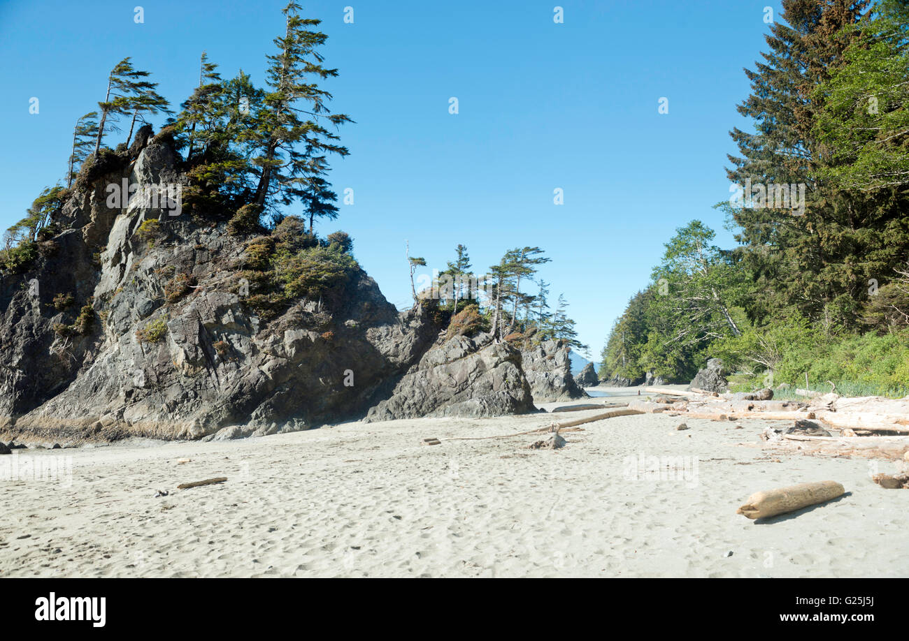 Amazing view in Brady's beach,Bamfield Stock Photo - Alamy