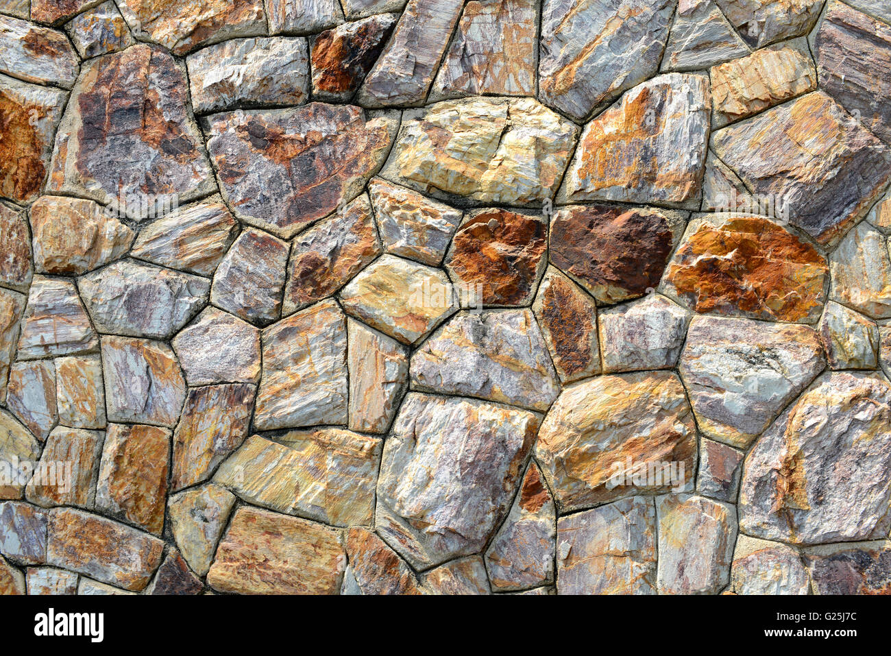 Brown stone wall texture and background Stock Photo - Alamy