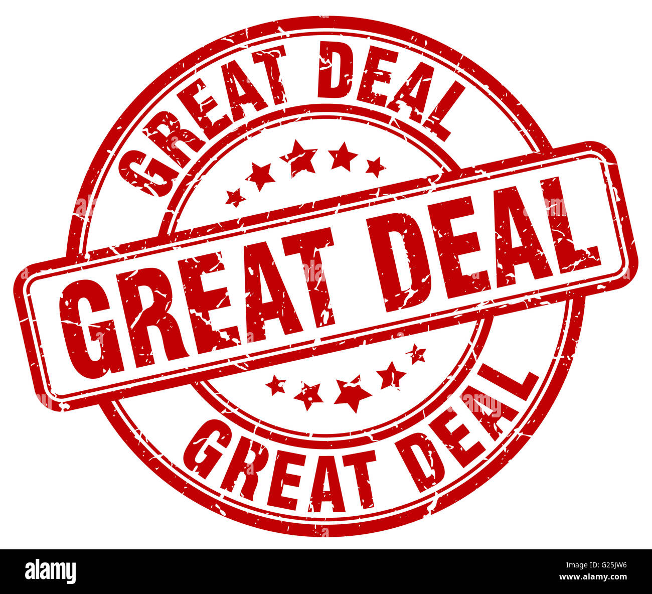 great deal red grunge round vintage rubber stamp Stock Photo - Alamy