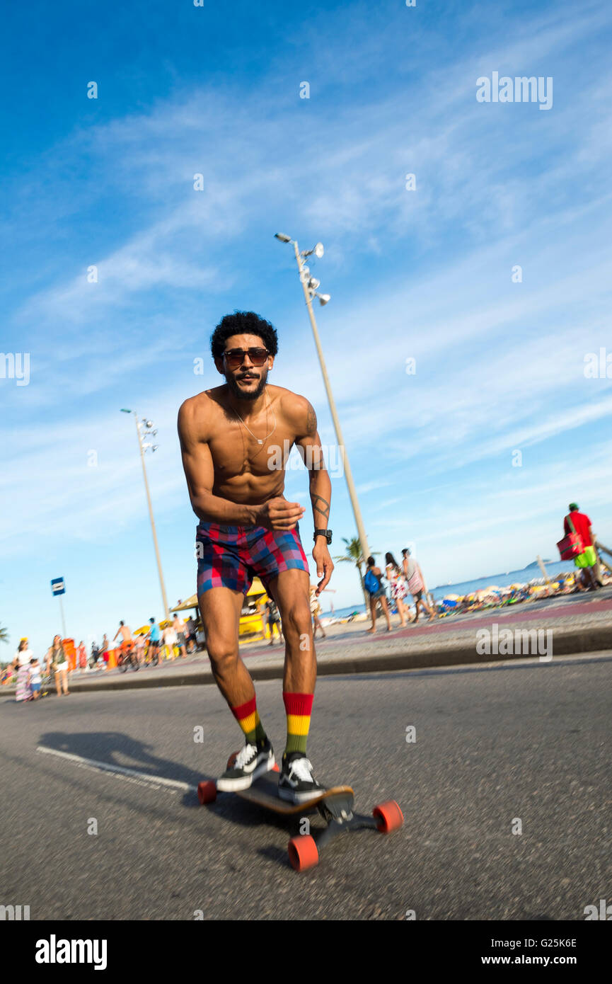 RIO DE JANEIRO - MARCH 6, 2016: Young carioca Brazilian man on ...