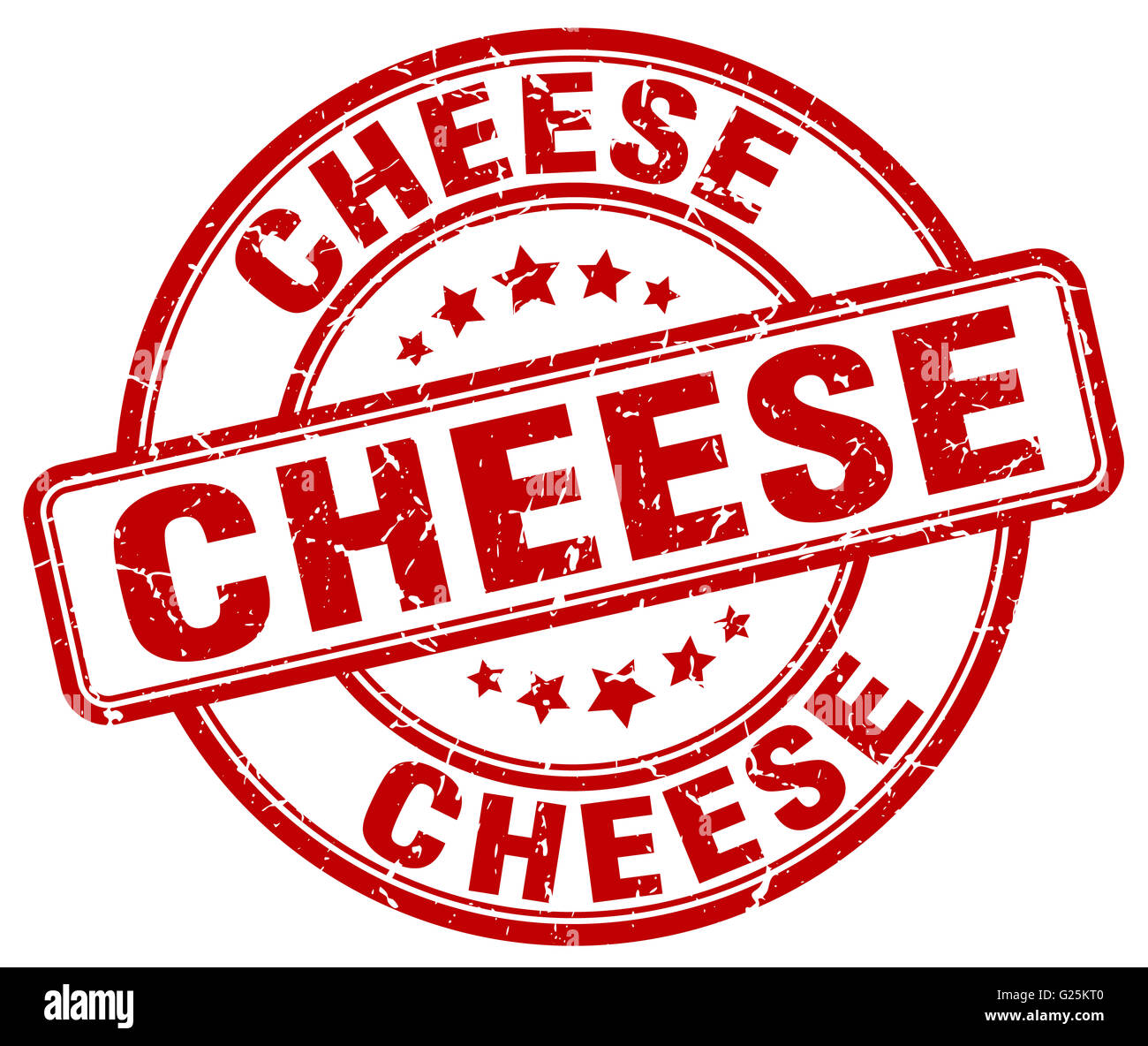 cheese red grunge round vintage rubber stamp Stock Photo - Alamy