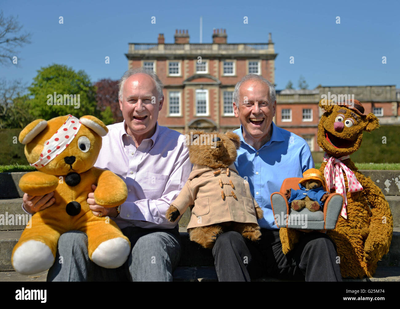 EDITORIAL USE ONLY Richard Compton (left), the owner of Newby Hall ...
