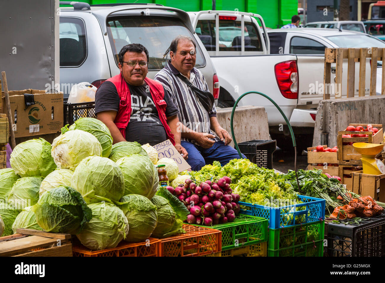 A colorful street market in Valparaiso, Chile, South America Stock ...