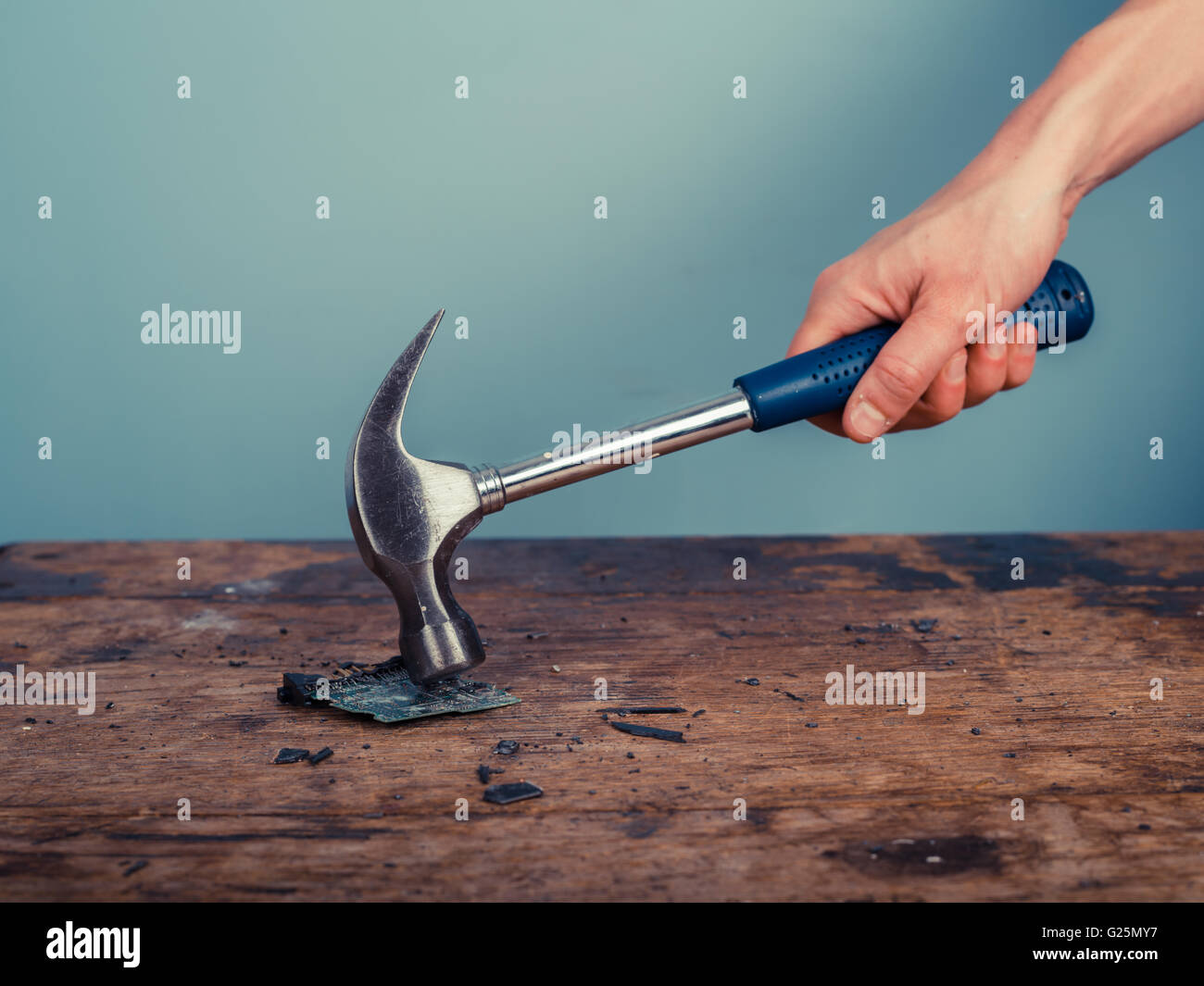 Smashing computer hi-res stock photography and images - Alamy
