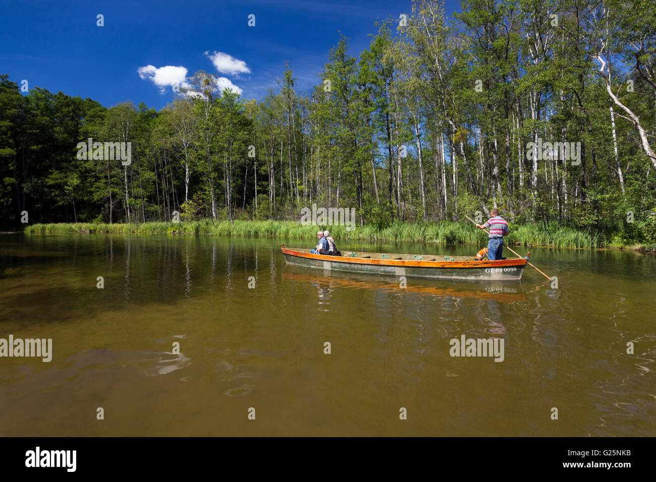 Krutynia river rafting, Masuria region, Poland, Europe Stock Photo - Alamy