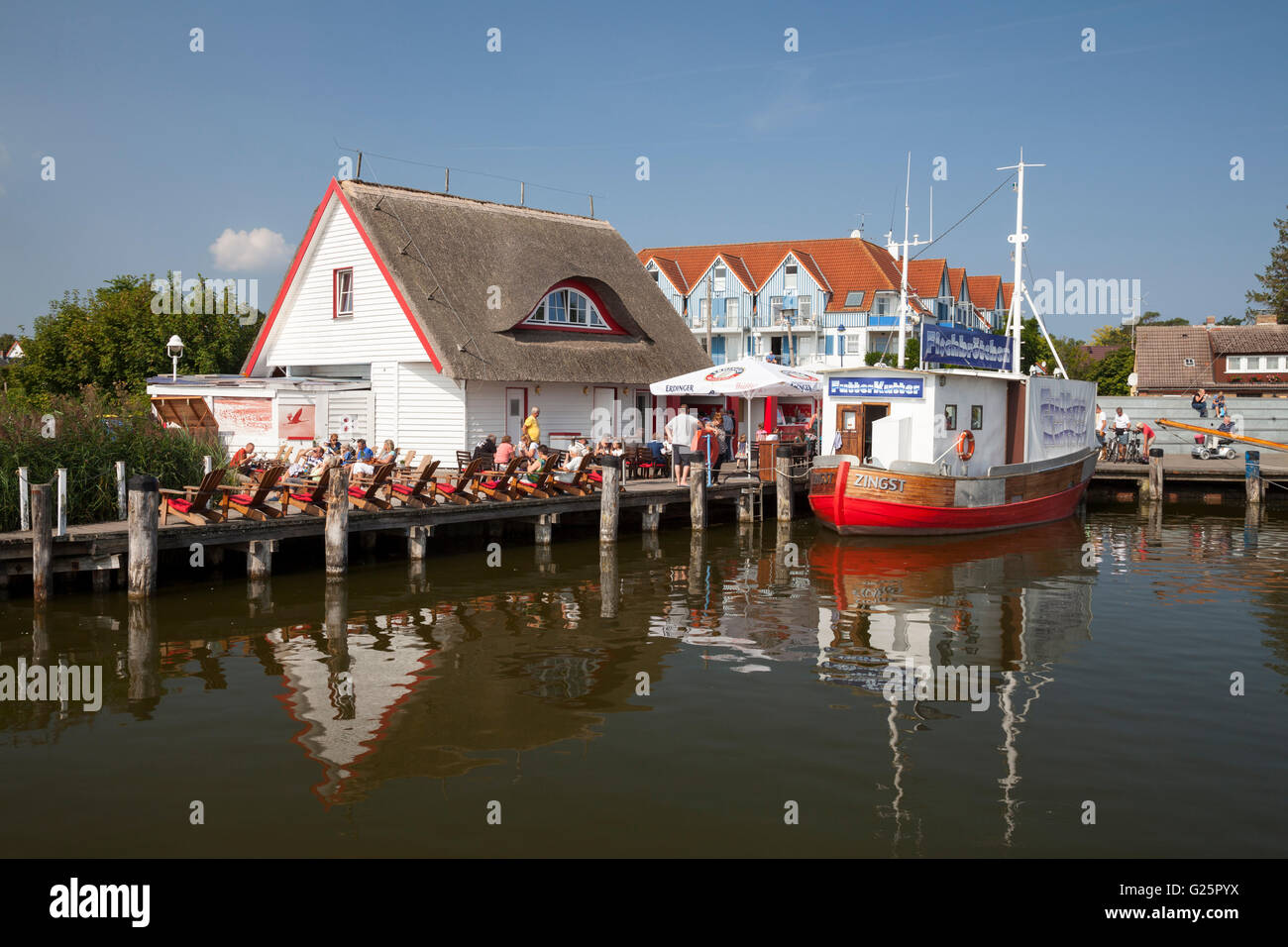 Harbour, Baltic Sea resort of Zingst, Baltic Sea peninsula of Fischland ...