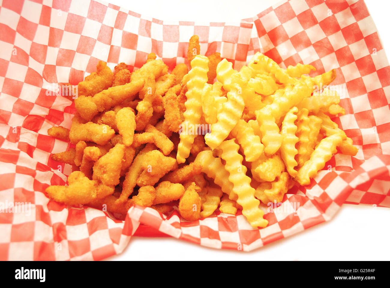 Fast Food Meal of Fried Clams and French Fries Stock Photo - Alamy