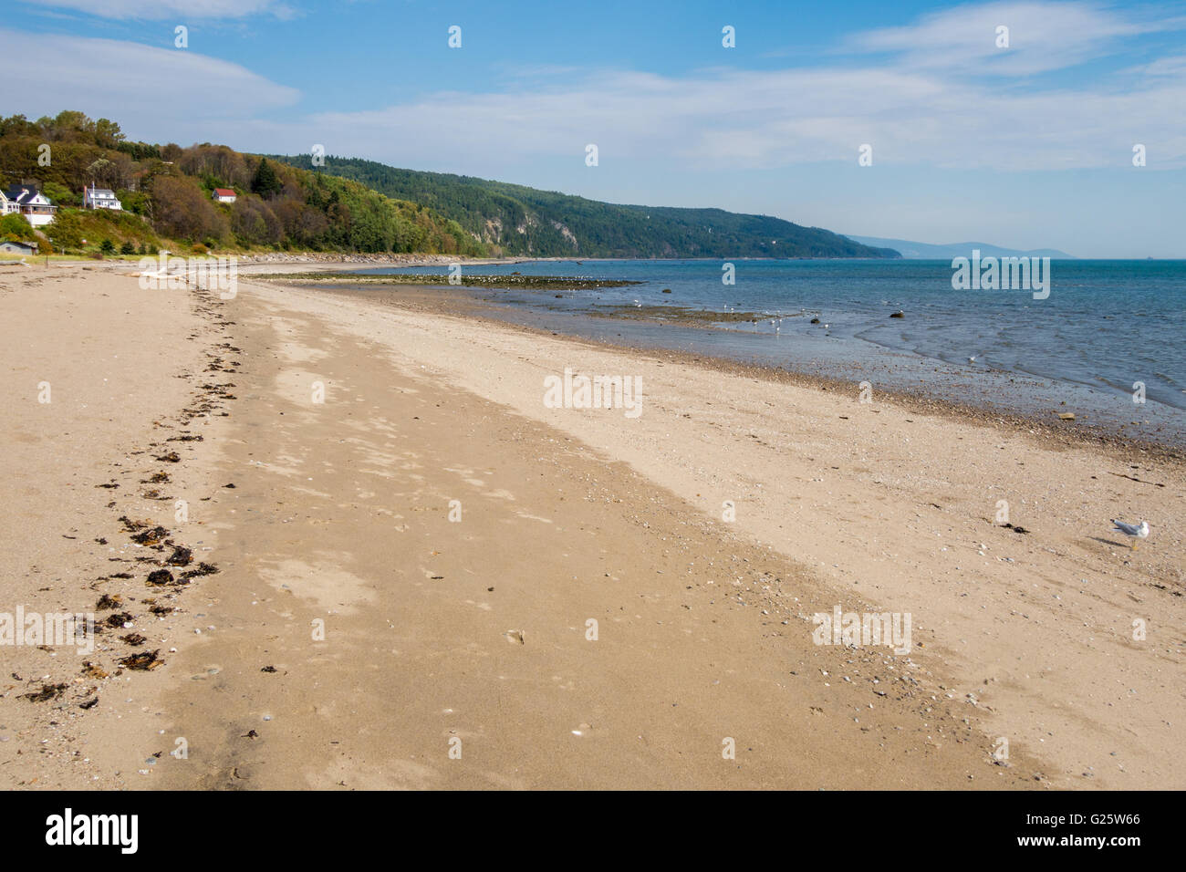 Saint-Irénée beach in Quebec, near La Malbaie Stock Photo - Alamy