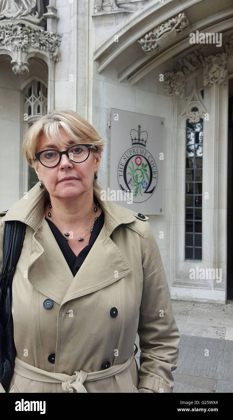 Jacquelyn MacLennan outside the Supreme Court in London after she lost ...