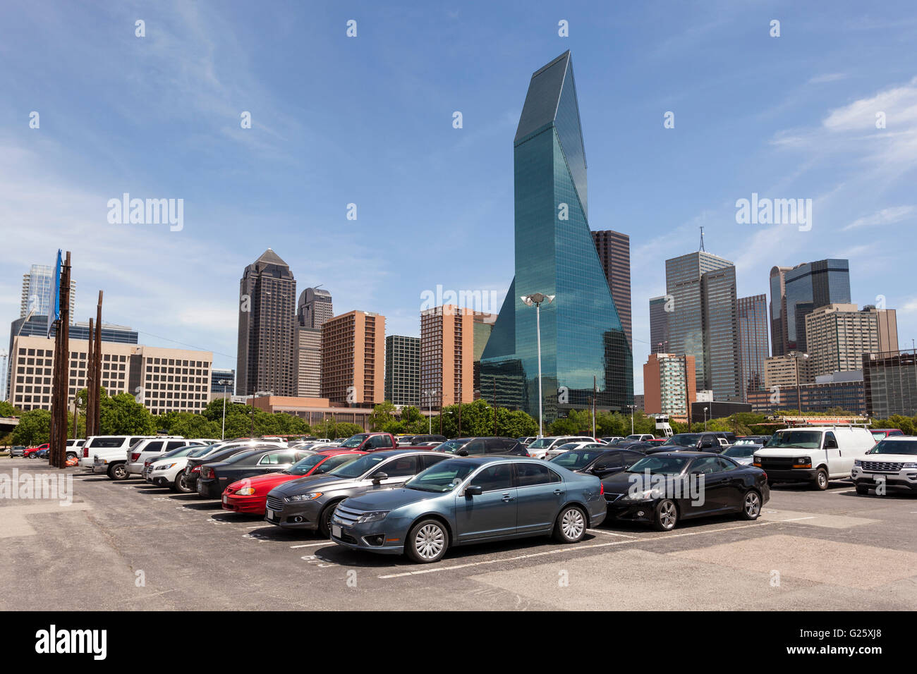 Parking lot in Dallas Downtown, USA Stock Photo - Alamy