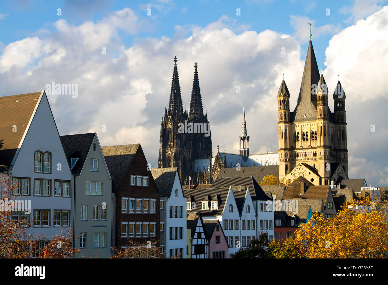cologne germany martin church st cathedral europe river architecture ...