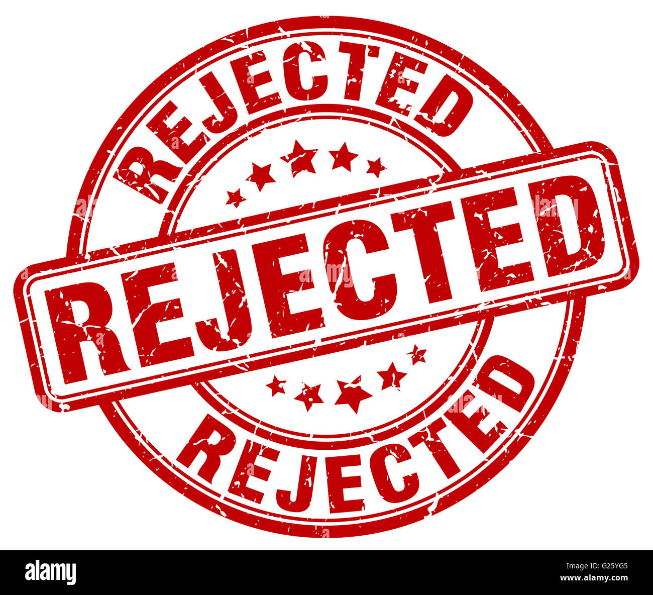 rejected red grunge round vintage rubber stamp Stock Photo - Alamy