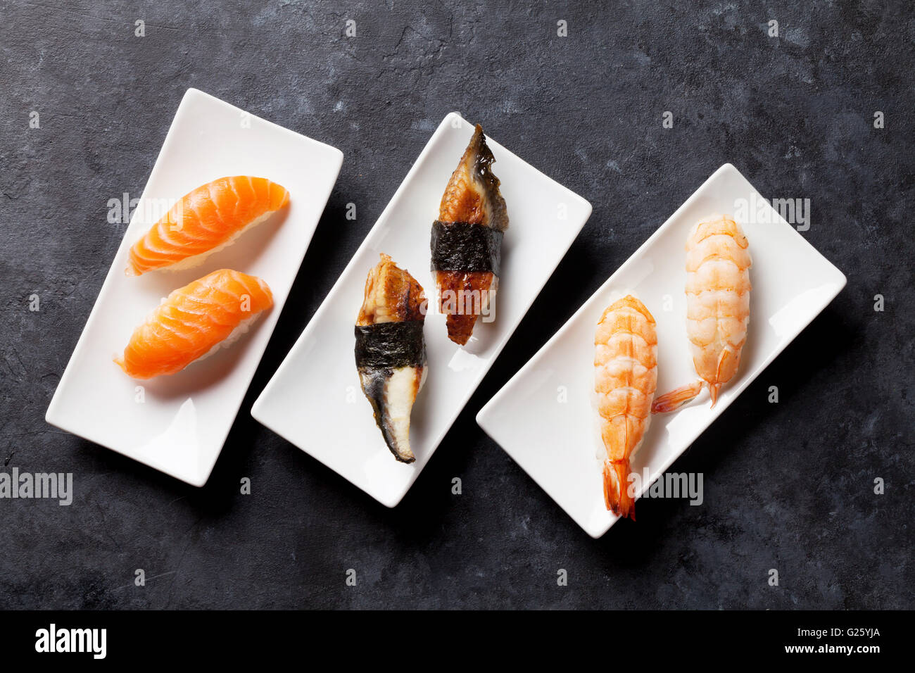 Top view table sushi hi-res stock photography and images - Alamy