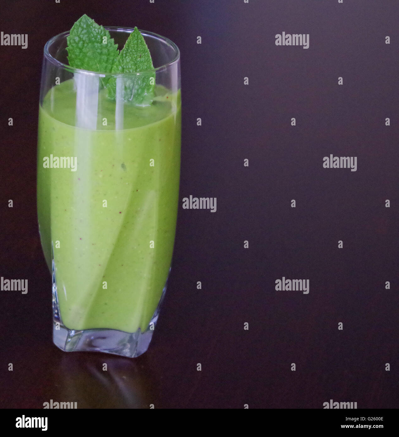 Coconut green shake Stock Photo - Alamy