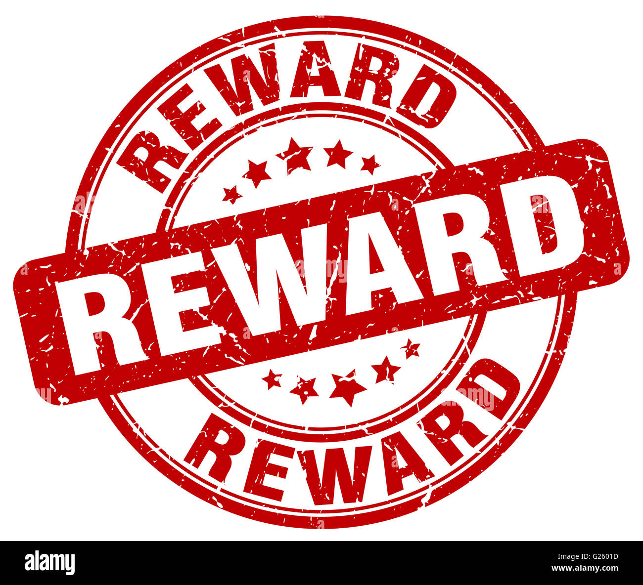 reward red grunge round vintage rubber stamp Stock Photo - Alamy