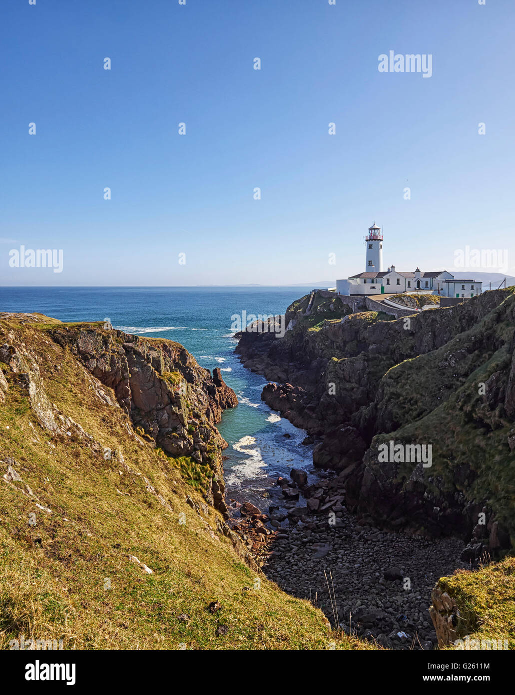 Fanhad head Lighthouse Inishowen peninsula on the Wild Atlantic Way ...