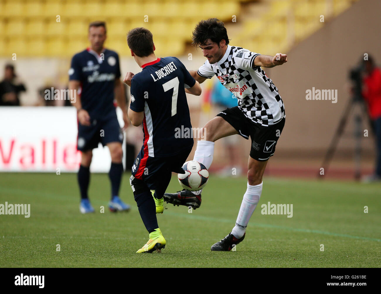Carlos sainz drivers football match stade louis ii stadium hi-res stock ...