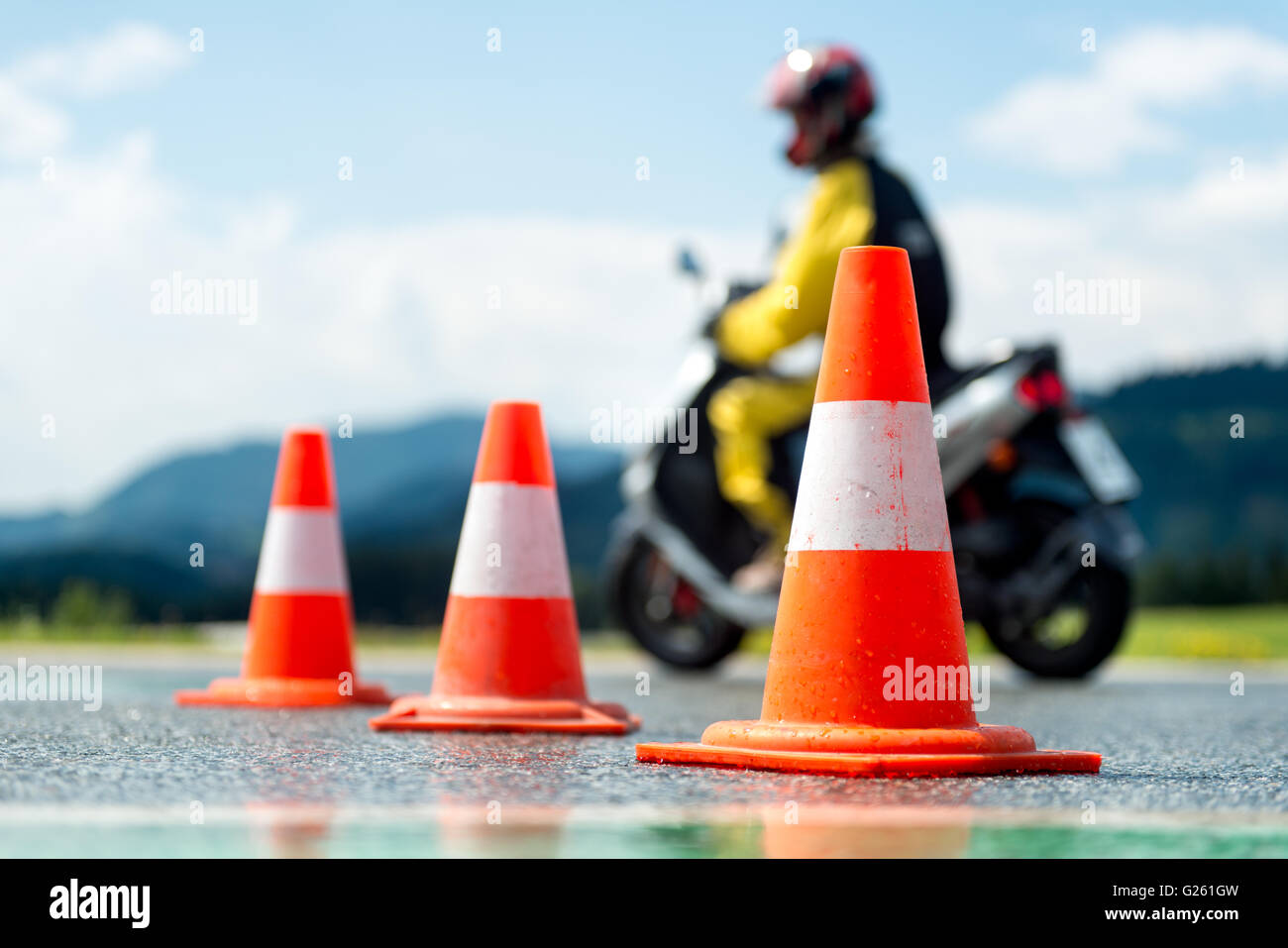 Motorcycle training school hi-res stock photography and images - Alamy