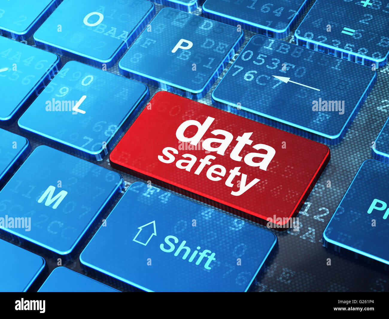 Information concept: Data Safety on computer keyboard background Stock ...