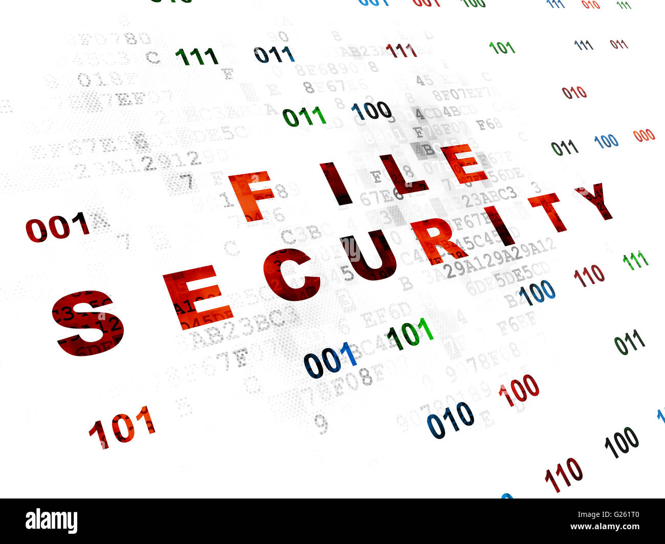 Protection concept: File Security on Digital background Stock Photo - Alamy