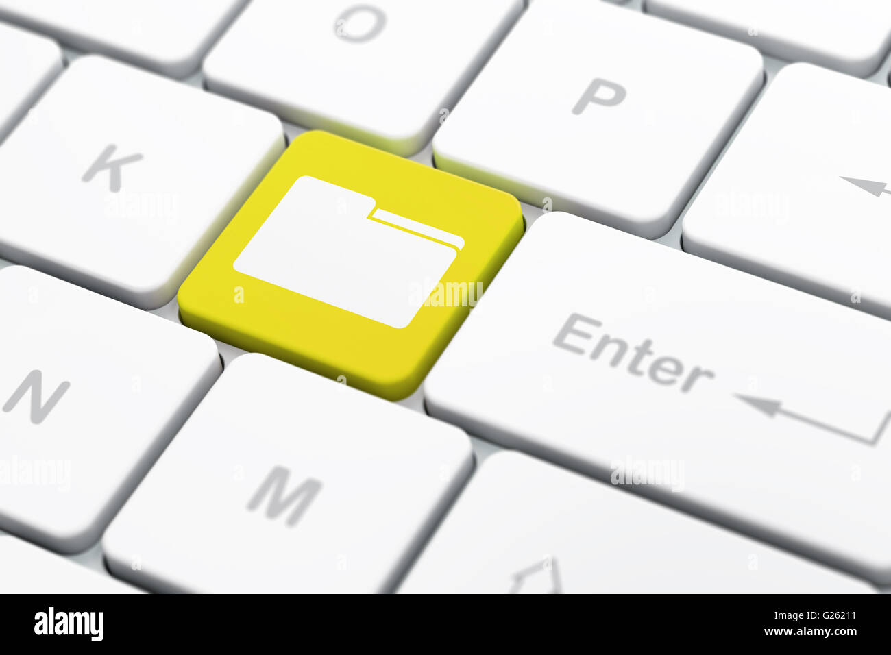 Business concept: Folder on computer keyboard background Stock Photo ...