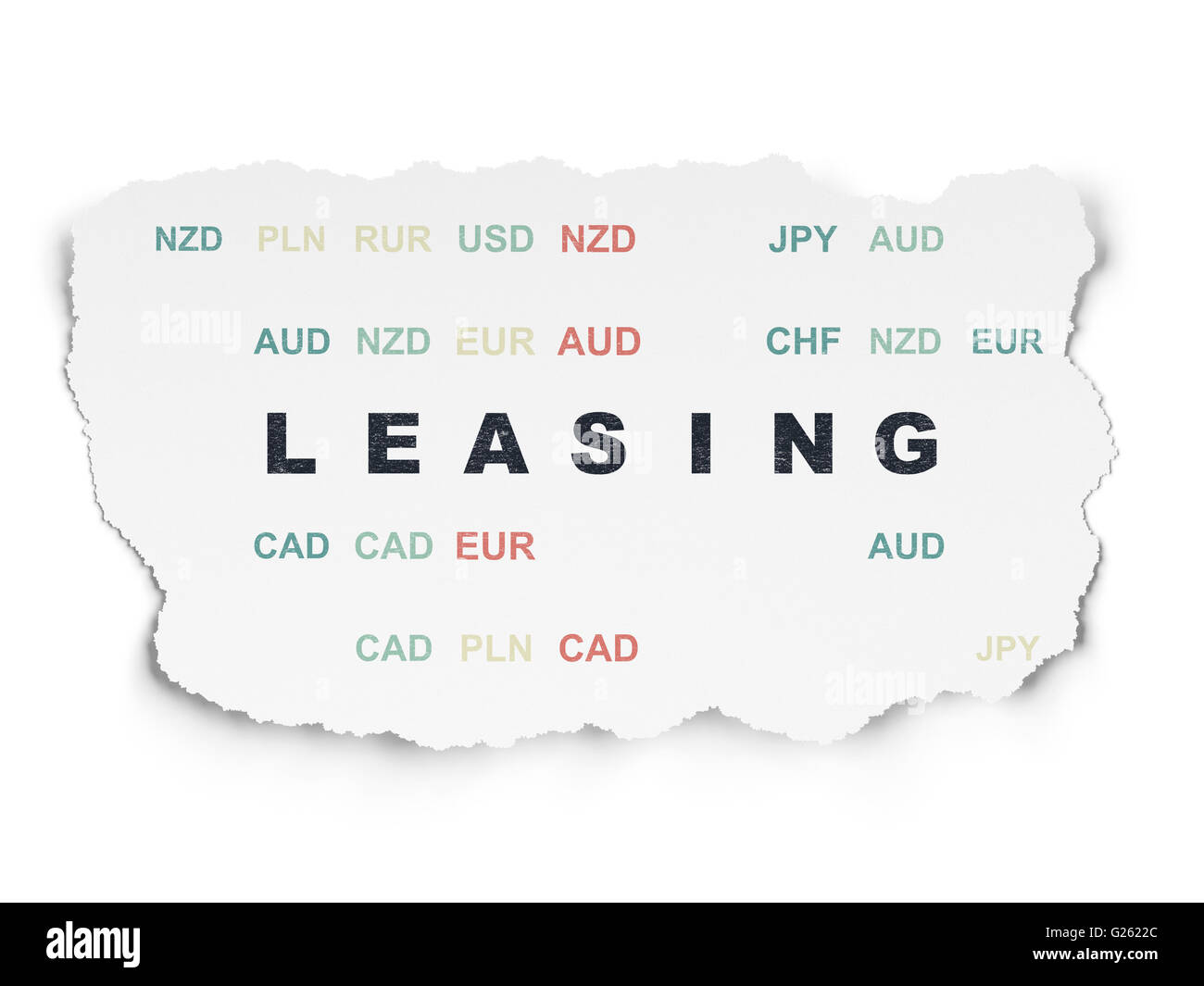 Finance concept: Leasing on Torn Paper background Stock Photo - Alamy