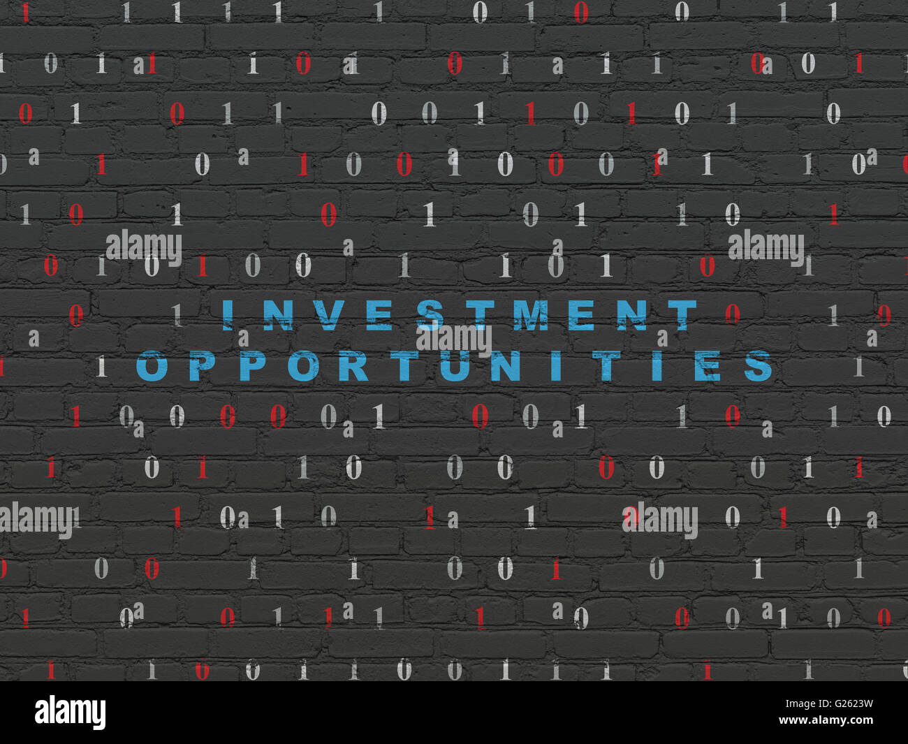 Business concept: Investment Opportunities on wall background Stock ...