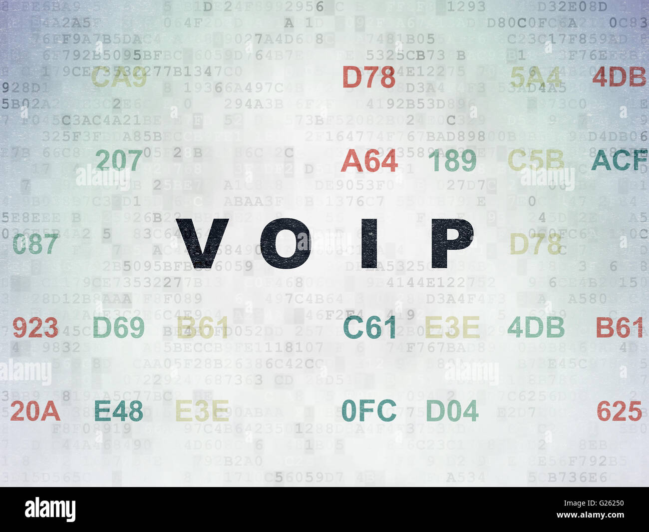 Web development concept: VOIP on Digital Data Paper background Stock Photo - Alamy