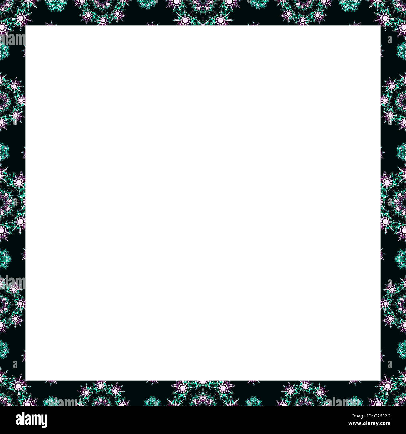 White background with luxury pattern design borders Stock Photo - Alamy