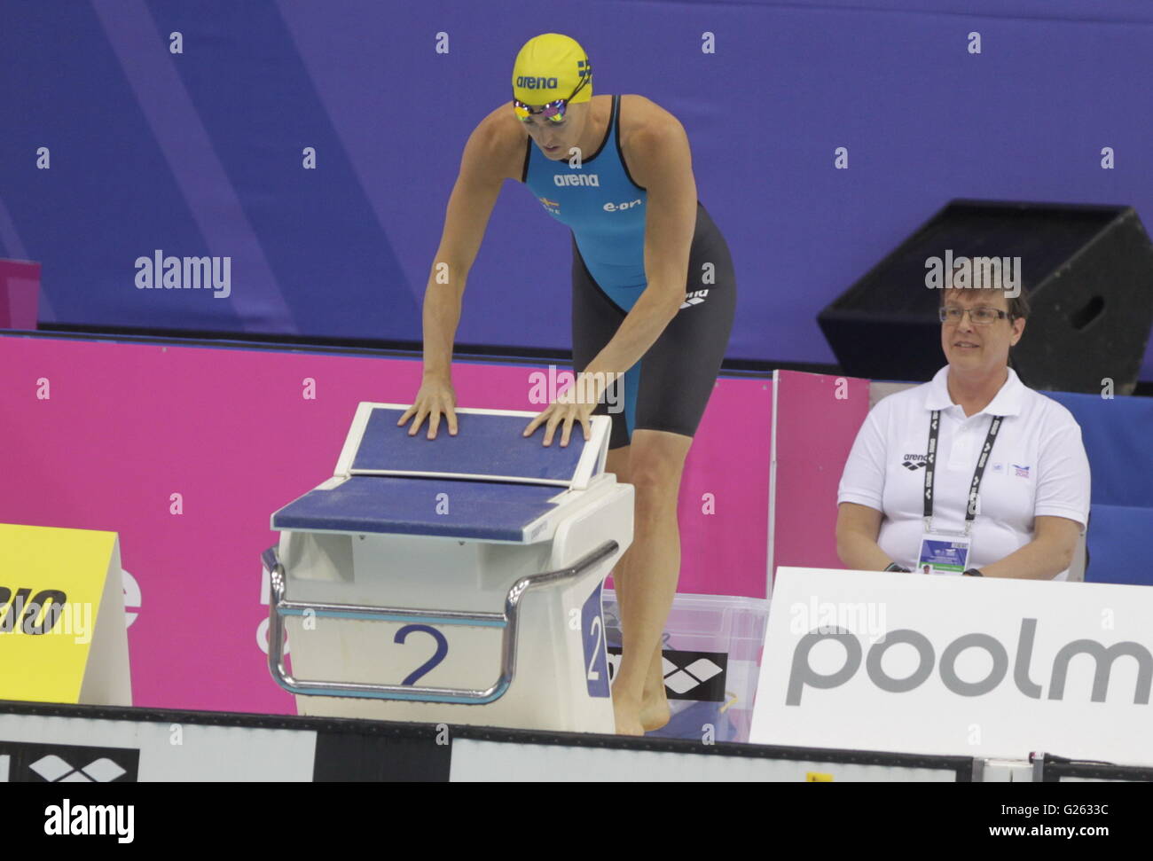 London, England, May 21, 2016: Therese Alshammar Suedoise swimmer in ...