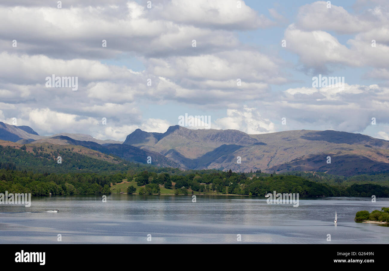 Lake Windermere 24th May 2016 UK Weather .Sunny morning on Lake ...