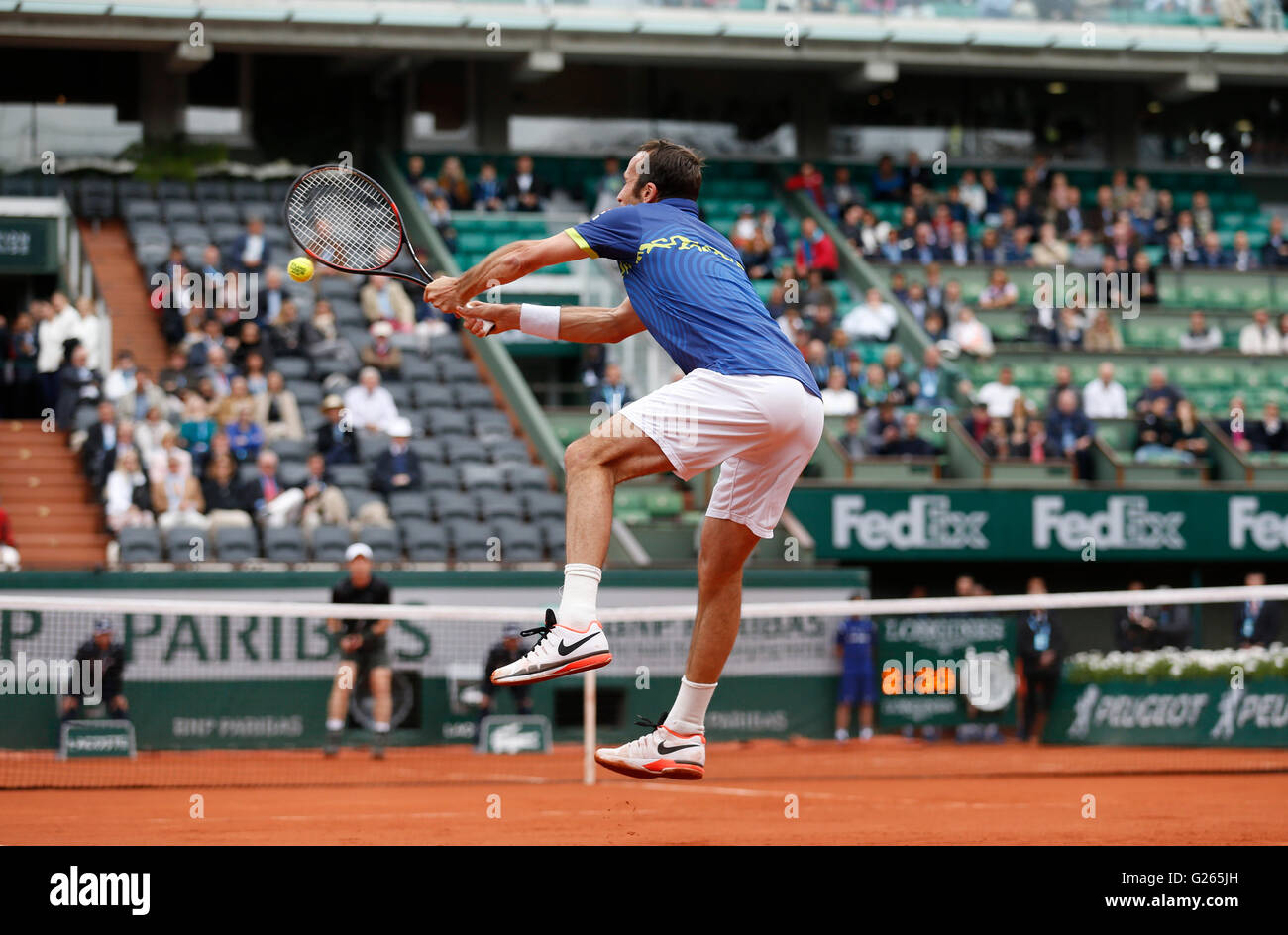 Paris, France. 24th May, 2016. Radek Stepanek of Czech Republic ...