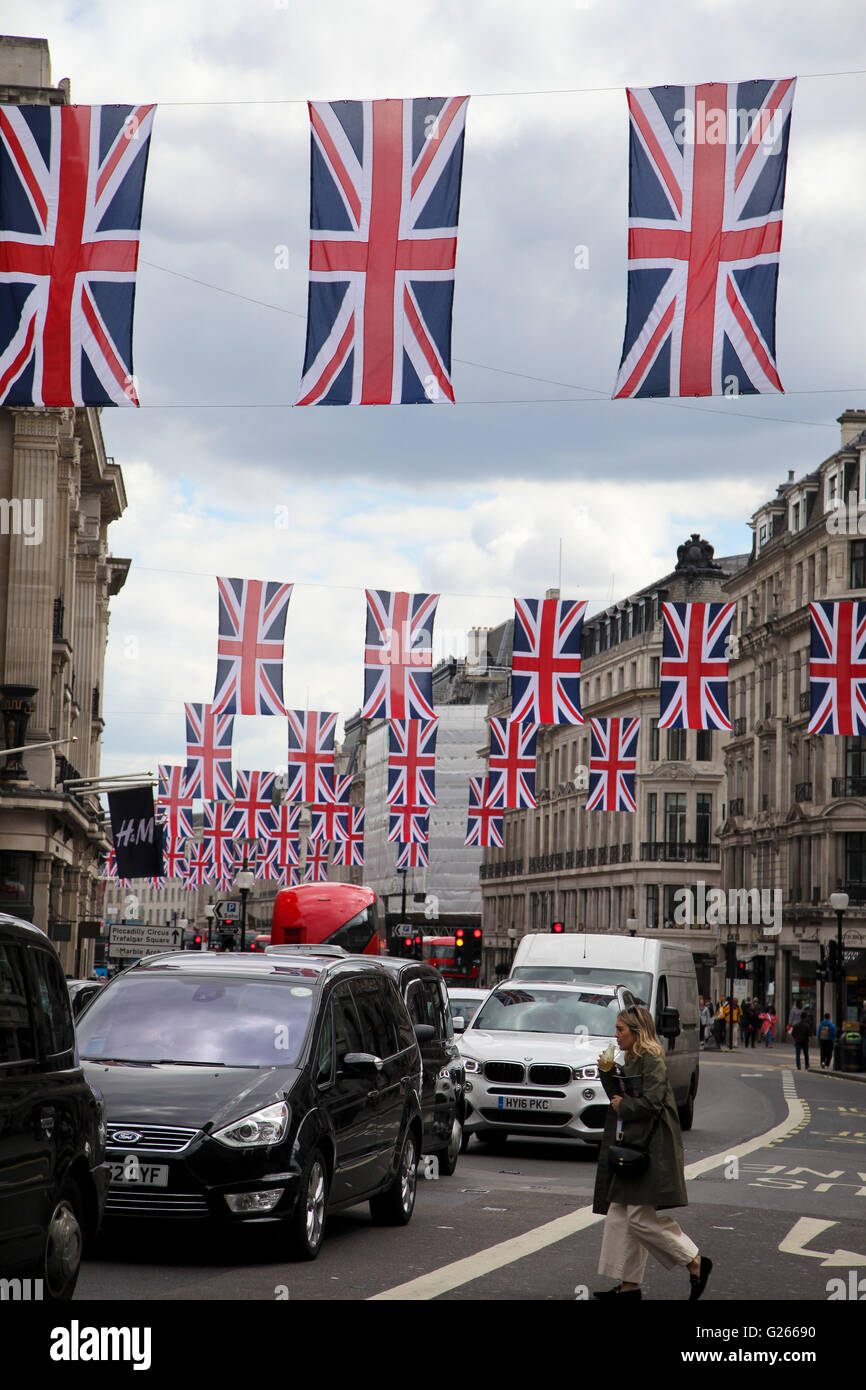 Pride flags regents street hi-res stock photography and images - Alamy