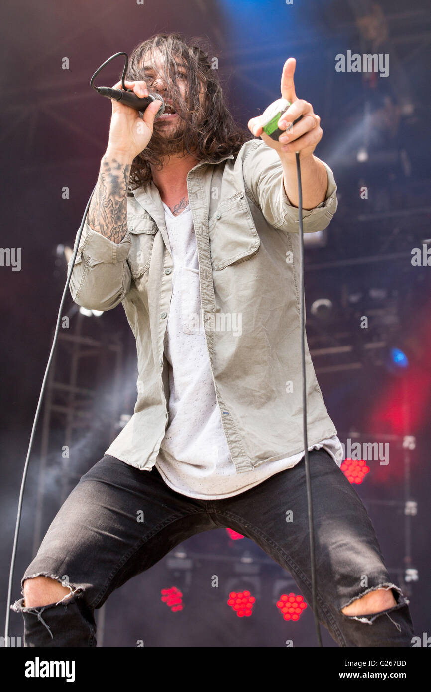 May 22, 2016 - Columbus, Ohio, U.S - Singer MIKE PROTICH of Red Sun ...