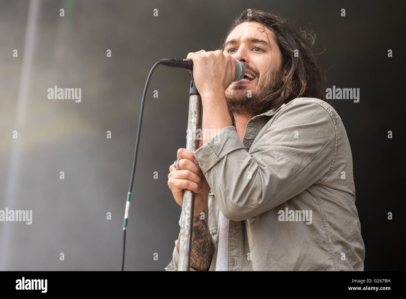 May 22, 2016 - Columbus, Ohio, U.S - Singer MIKE PROTICH of Red Sun ...