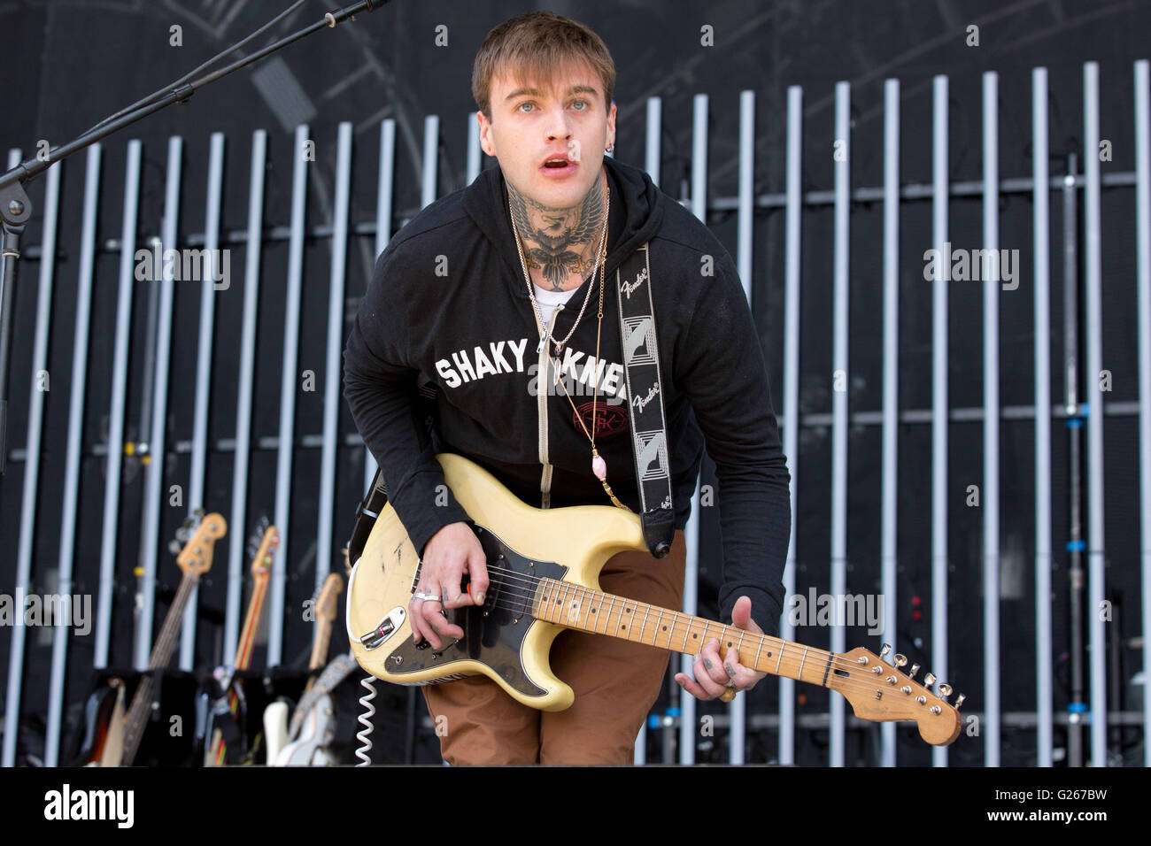 Columbus, Ohio, USA. 22nd May, 2016. Musician JOHNNY STEVENS of Highly ...