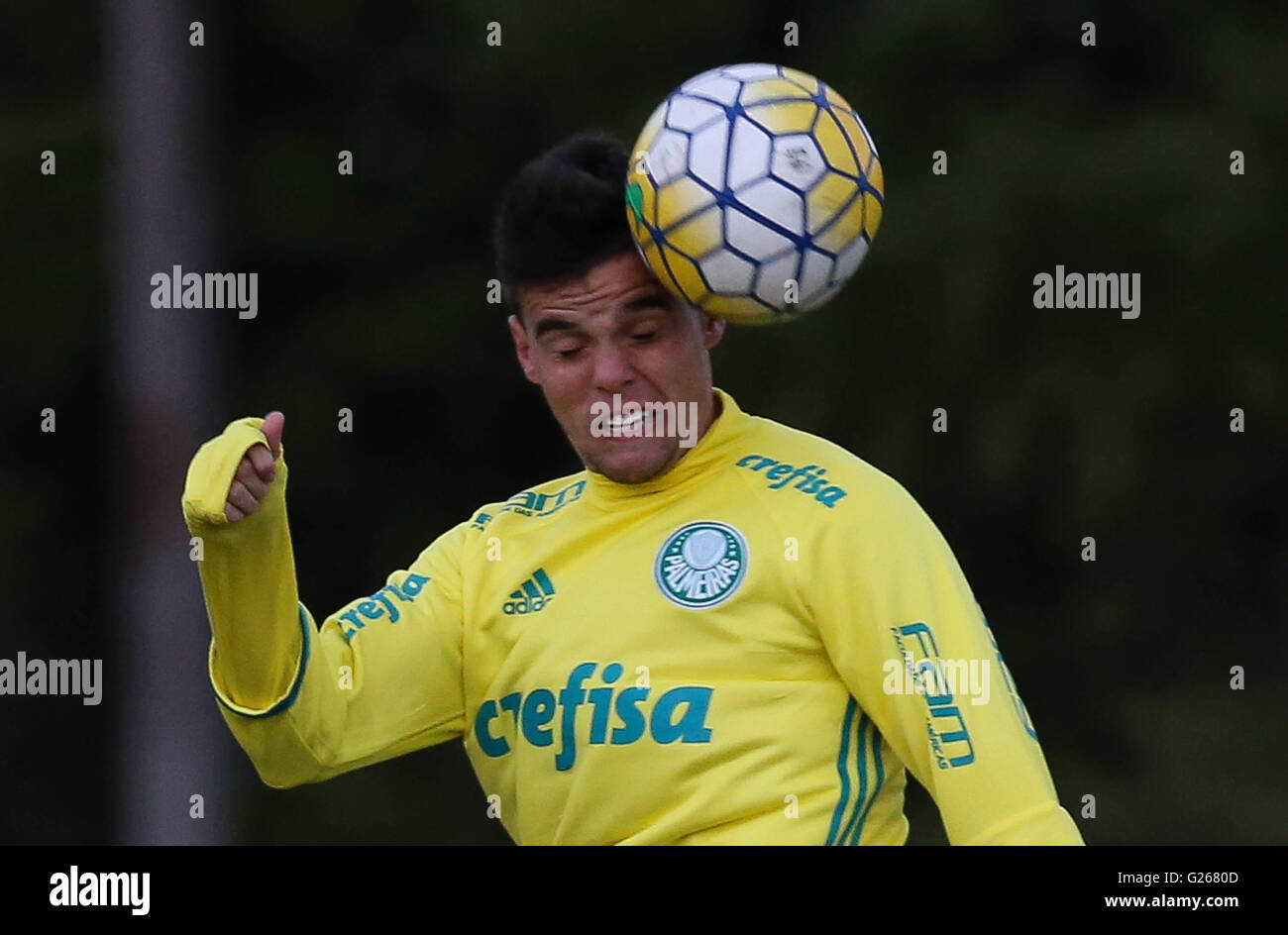 SAO PAULO, Brazil - 24/05/2016: TRAINING OF TREES - The player Rodrigo ...