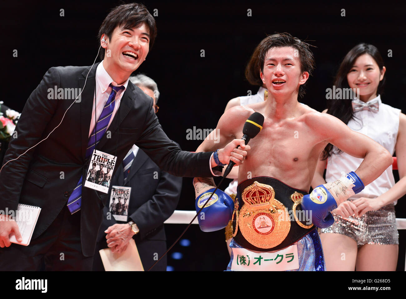 Tokyo, Japan. 27th Apr, 2016. (R-L) Ryoichi Taguchi (JPN), Ryusuke ...