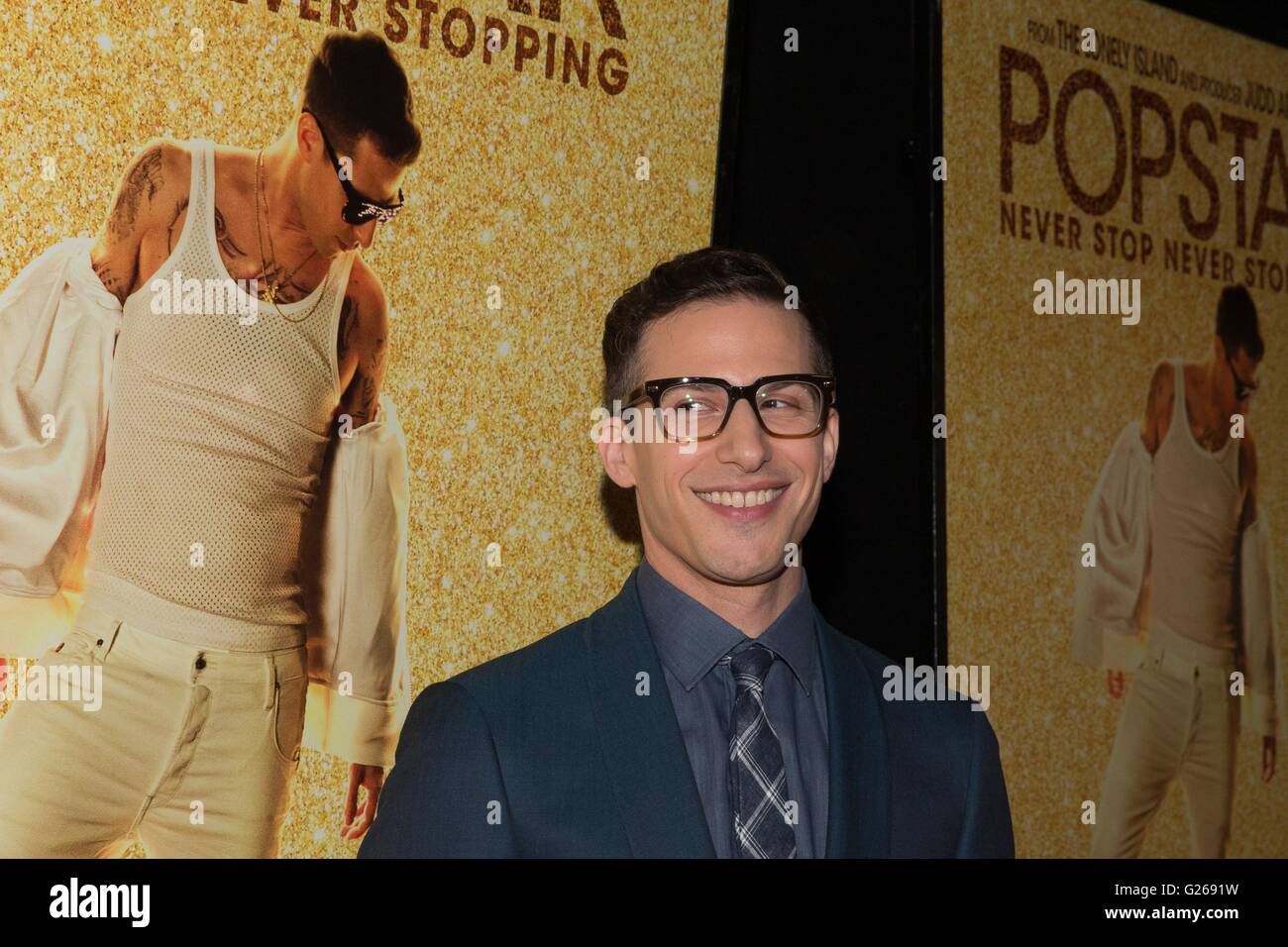 New York, NY, USA. 24th May, 2016. Andy Samberg at arrivals for POPSTAR ...