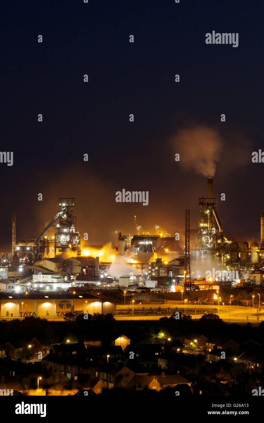 Tata steel steelworks in port talbot hi-res stock photography and ...
