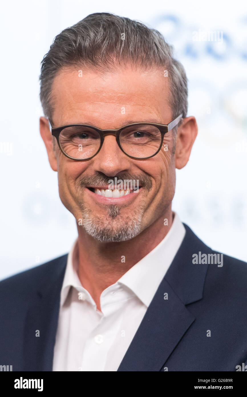 Hamburg, Germany. 24th May, 2016. ARD television presenter Michael ...