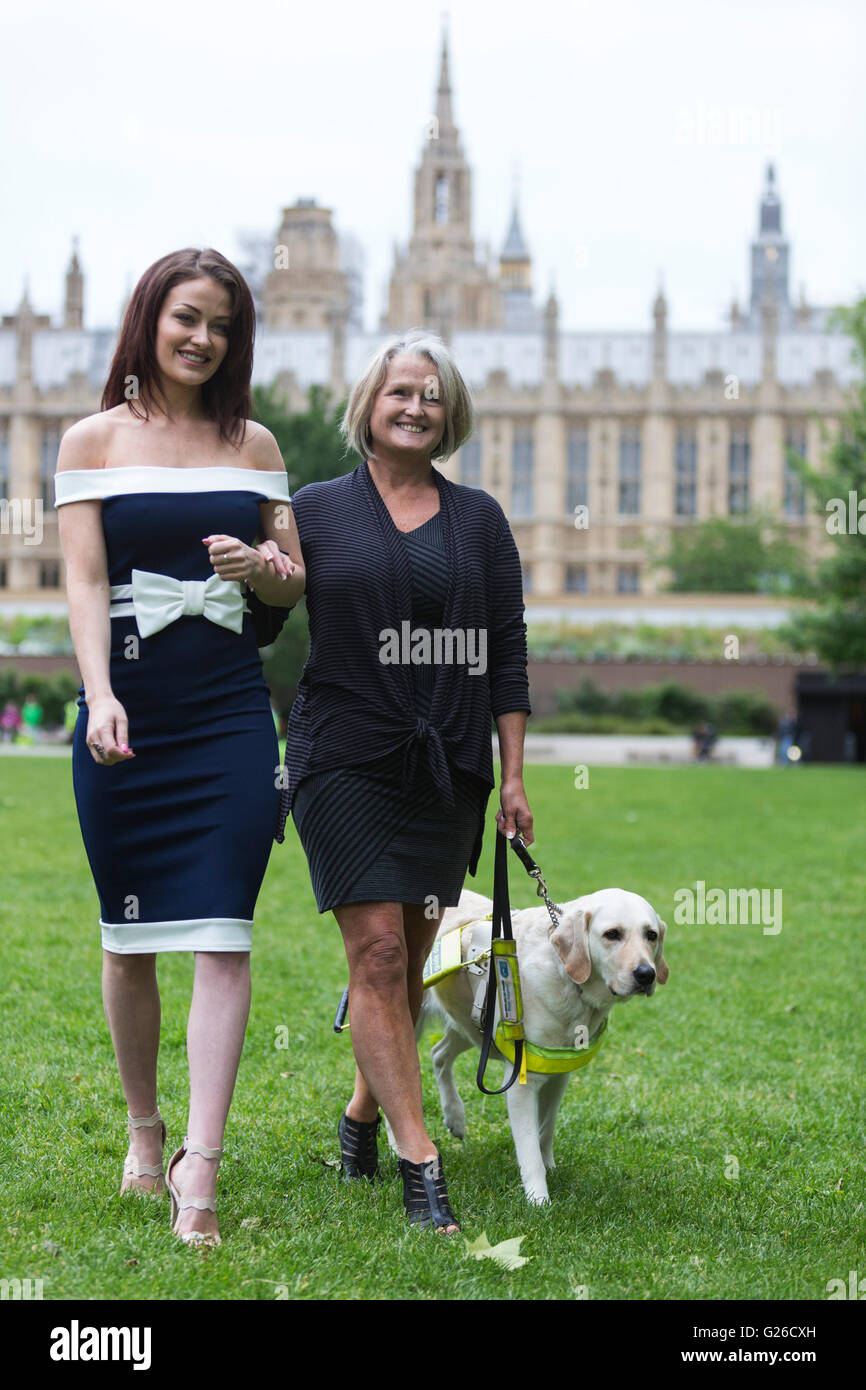 London, UK. 25 May 2016. Actress/model Jess Impazzi and her mother ...