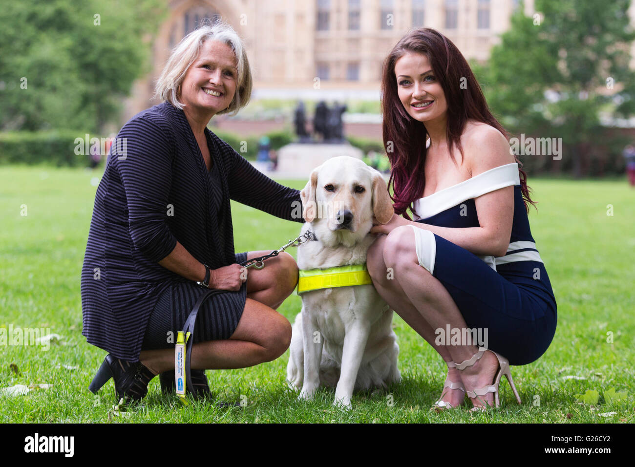 London, UK. 25 May 2016. Actress/model Jess Impazzi and her mother ...