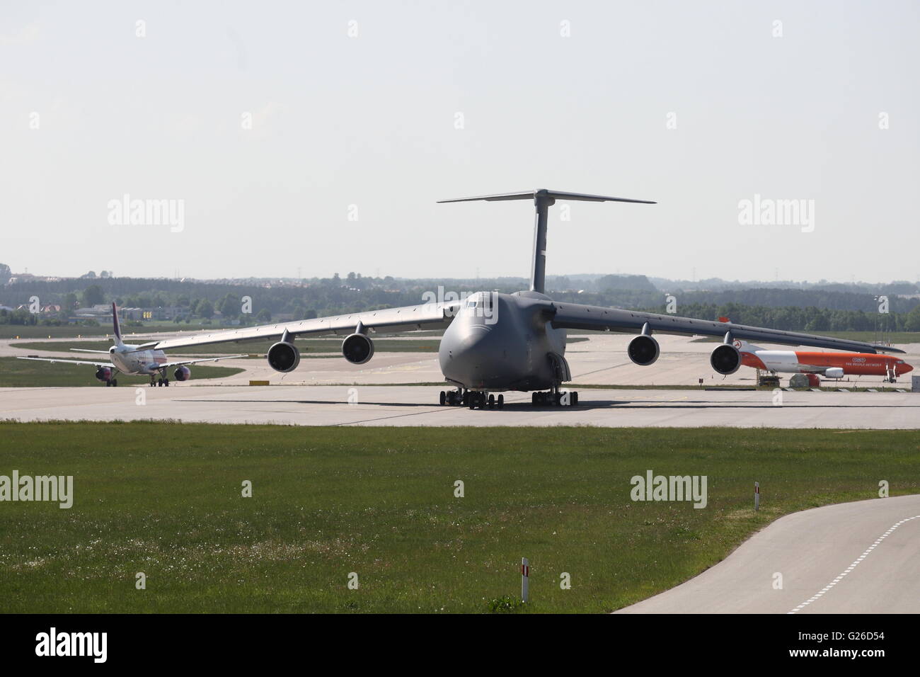 Gdansk, Poland 25th, May 2016 Giant military cargo aircraft Lockheed C ...