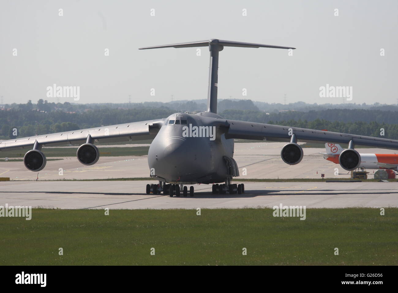 Gdansk, Poland 25th, May 2016 Giant military cargo aircraft Lockheed C ...