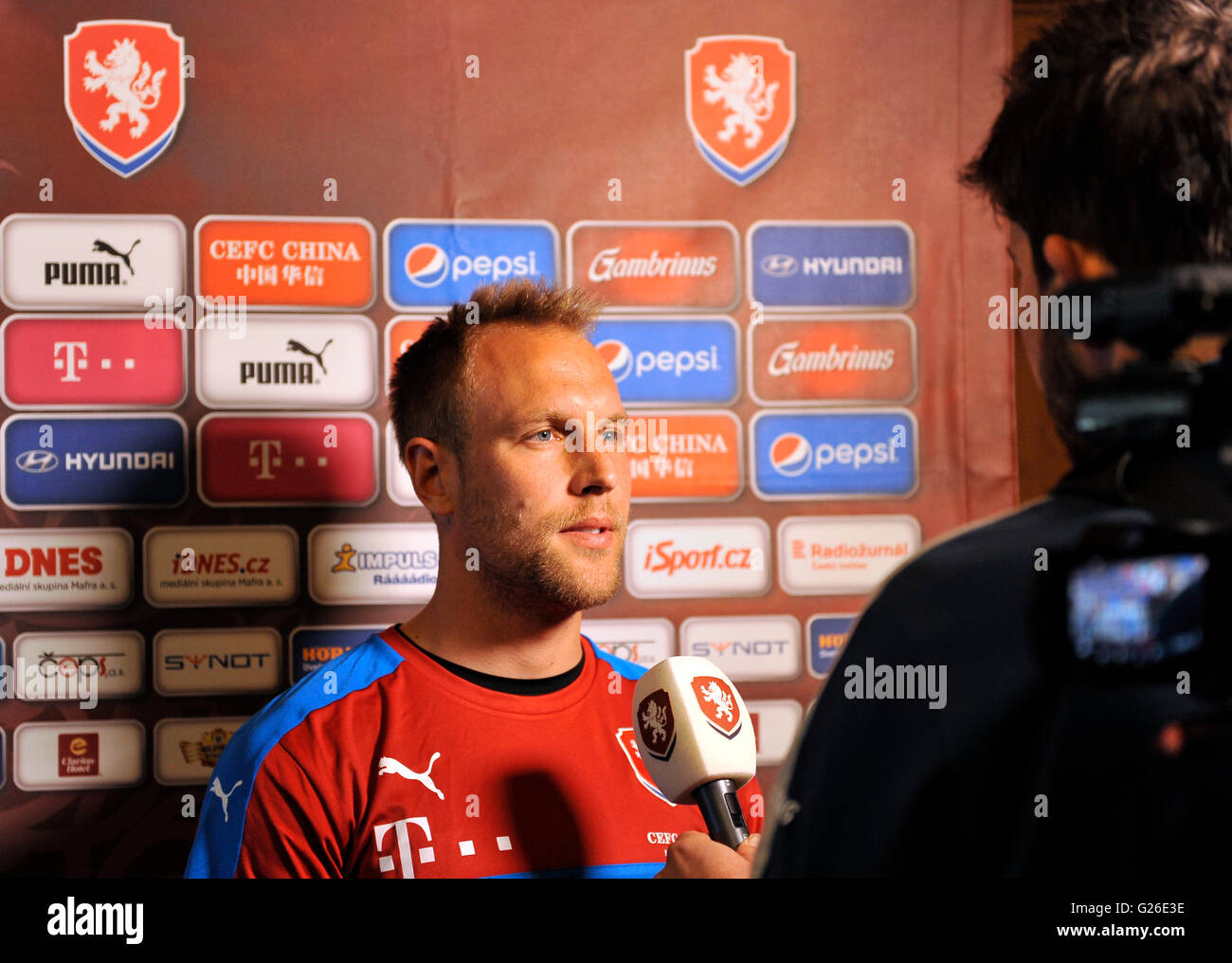 Kranzach, Austria. 25th May, 2016. Player of Czech national soccer team ...